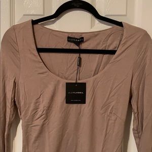 JLUXLABEL | Tops | Nwt Jluxlabel Taupe Aimee Jluxbasix Long Sleeve To ...